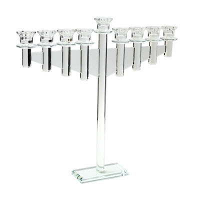 Modern Crystal Menorah – Judaica of Great Neck